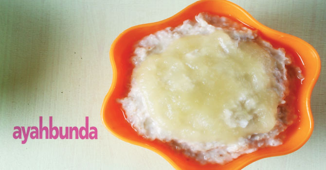 Bubur Havermut Saus Apel